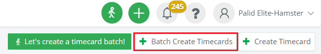 How to: Batch Create Timecards